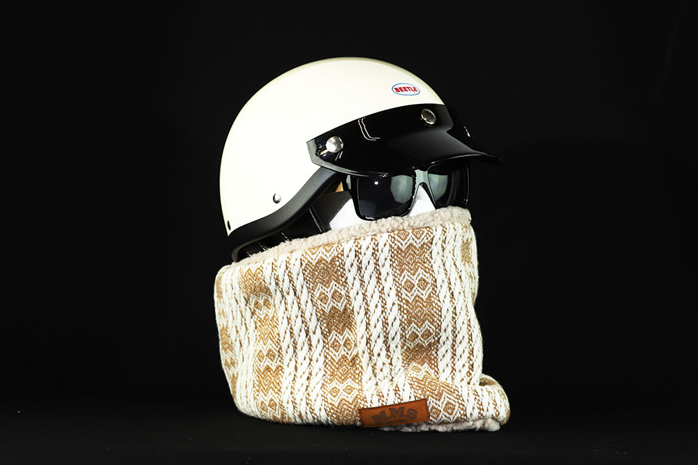 goodsショッピングサイト/商品詳細 ROBIN NECK WARMER ウールジャカードBR&ベージュファー [M&Ms]